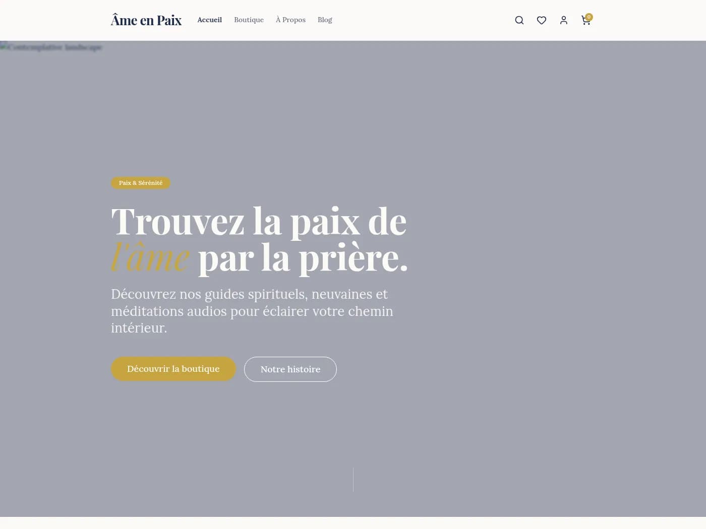 Âme en Paix E-Shop