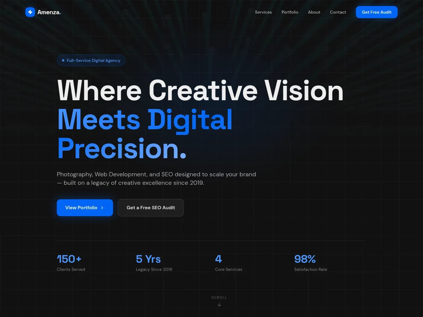 Amenza Digital Agency Site