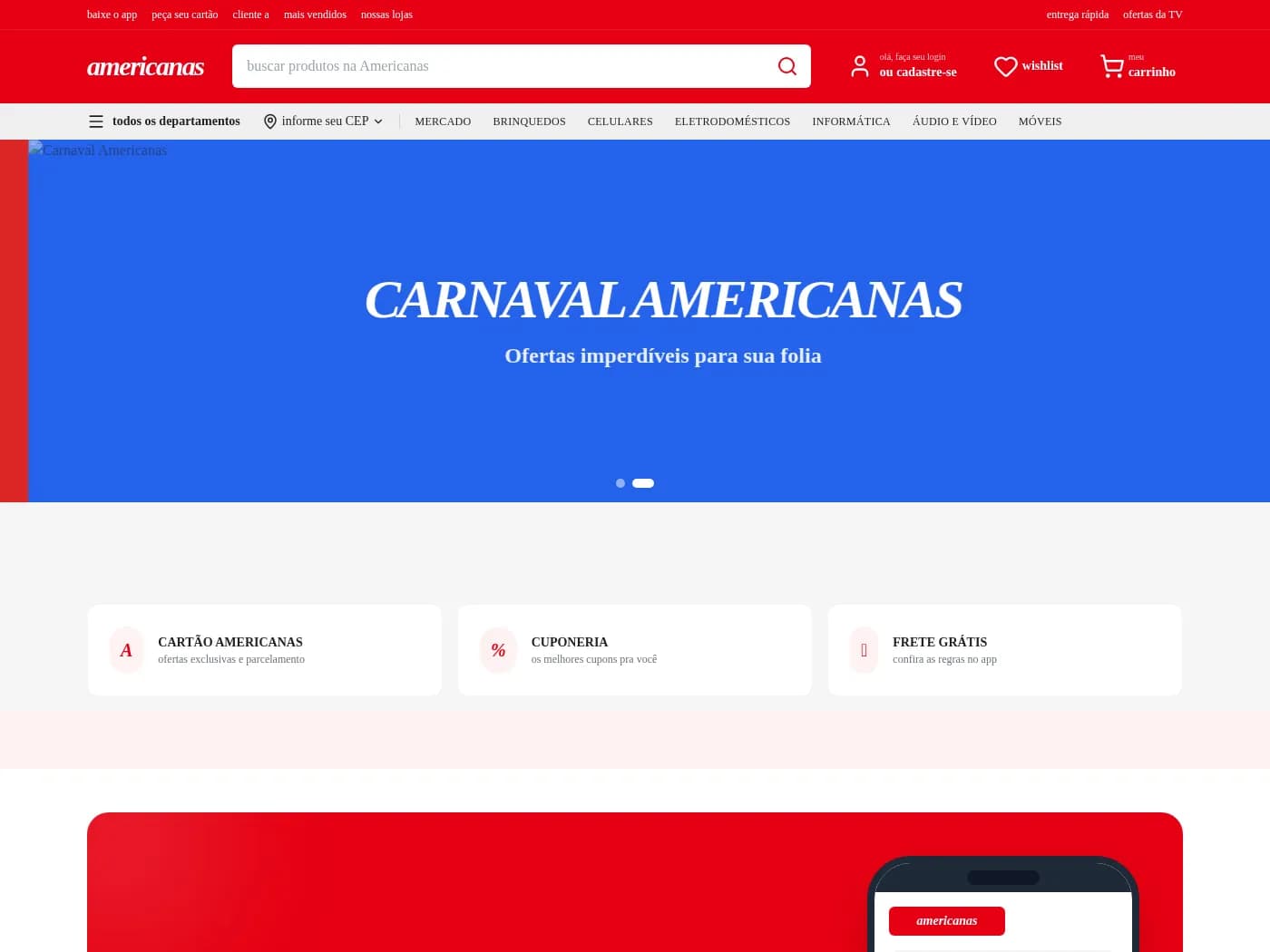 Americanas Marketplace Clone