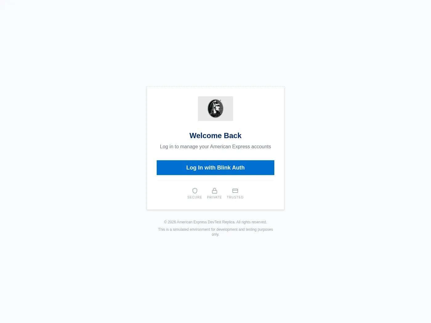 Amex DevTest Replica
