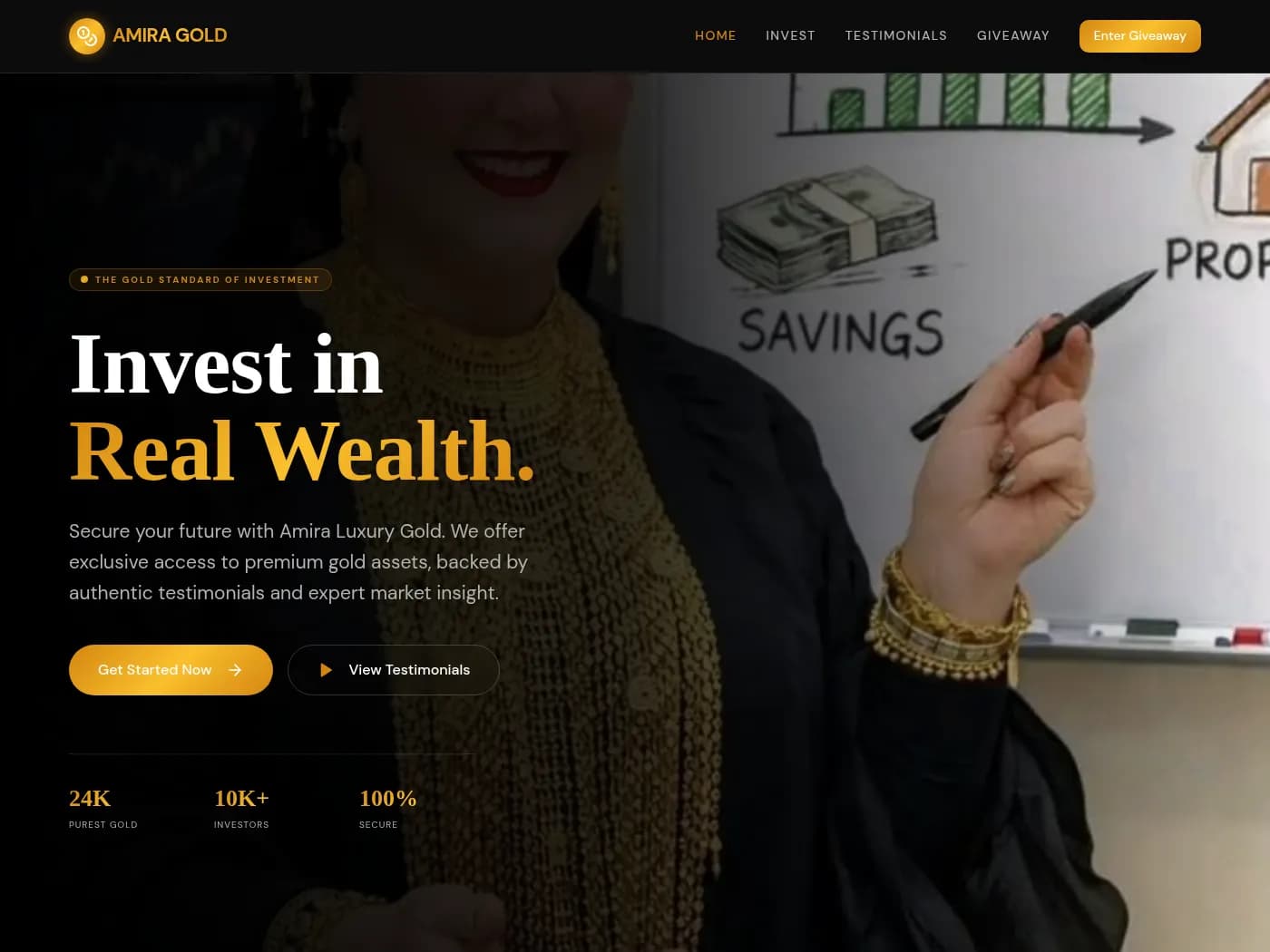 Amira Luxury Gold Site