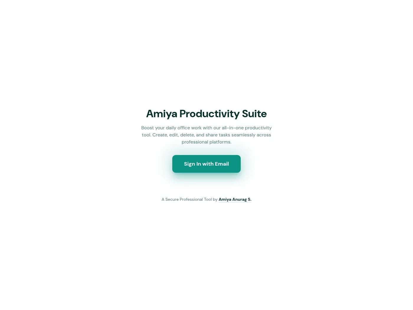 Amiya Productivity Suite