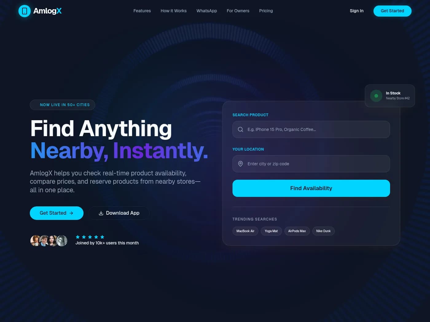 AmlogX Startup Website