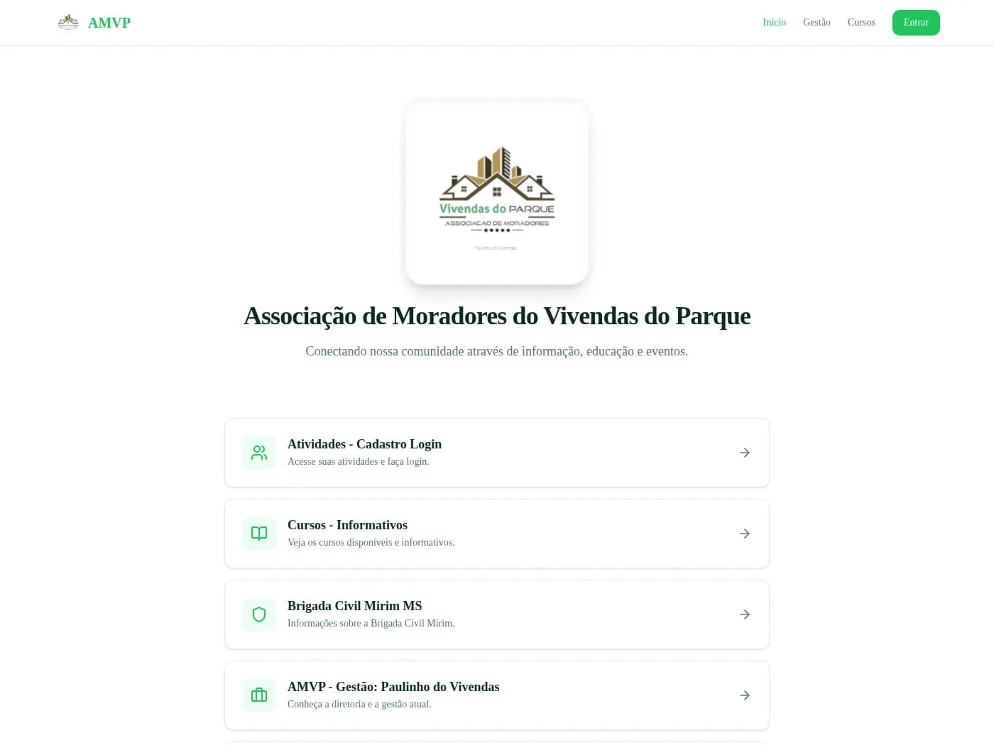 AMVP ASSOCIAÇÃO DE MORADORES