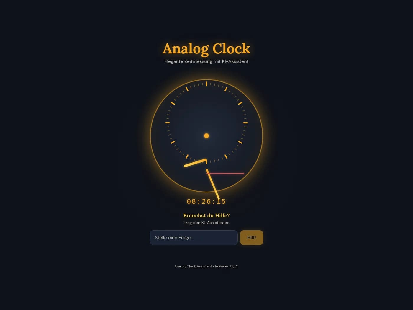 Analog Clock Assistant