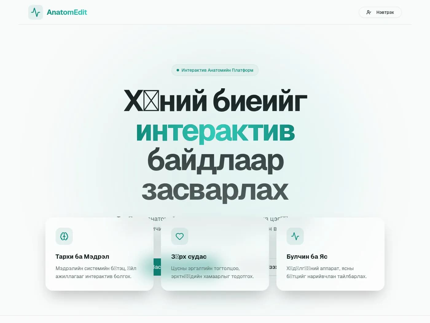Interactive Anatomy Editor