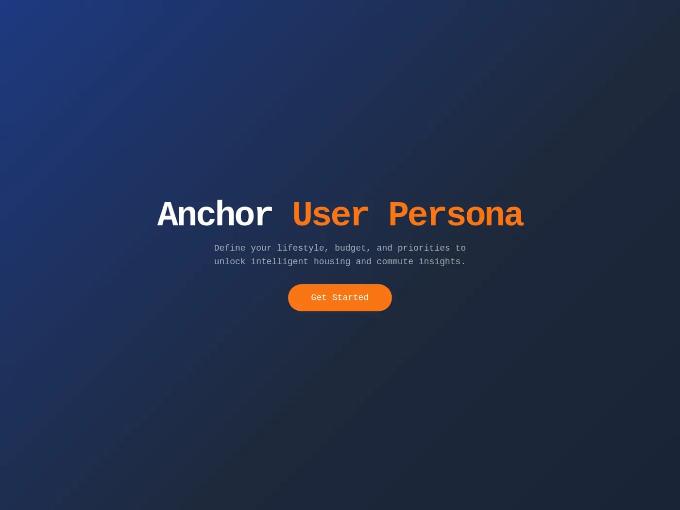 Anchor User Persona