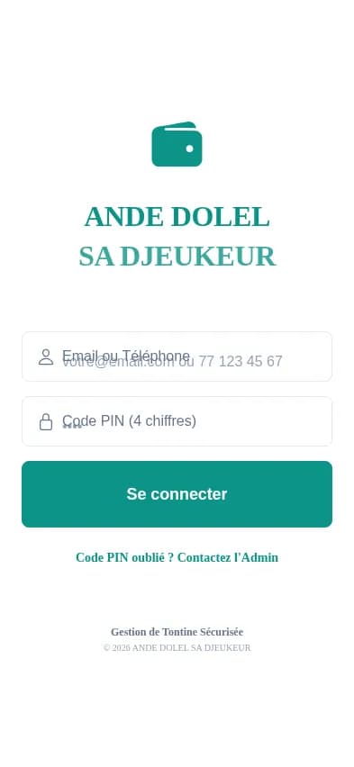 ANDE DOLEL Tontine App