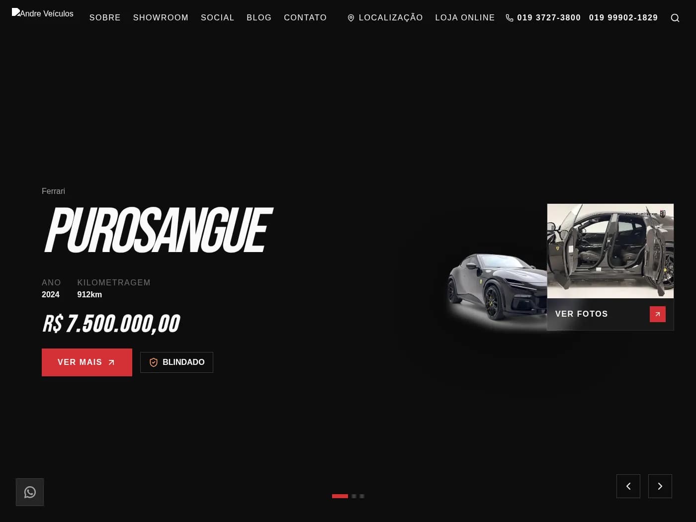 AndreVeiculos Web Clone