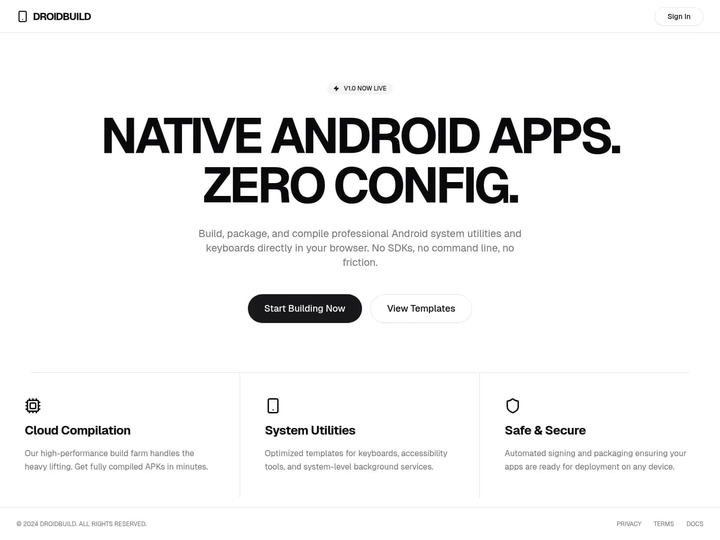 Android Native App Builder