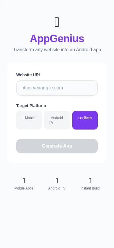 AppGenius Android Builder