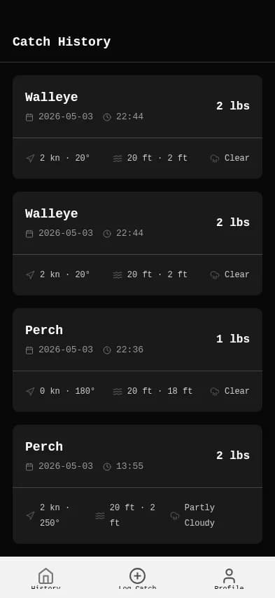 Fishing Log