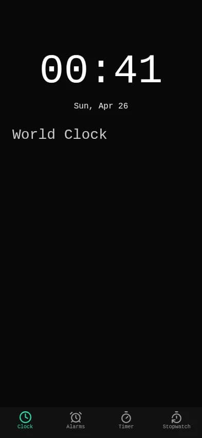 Android Clock App