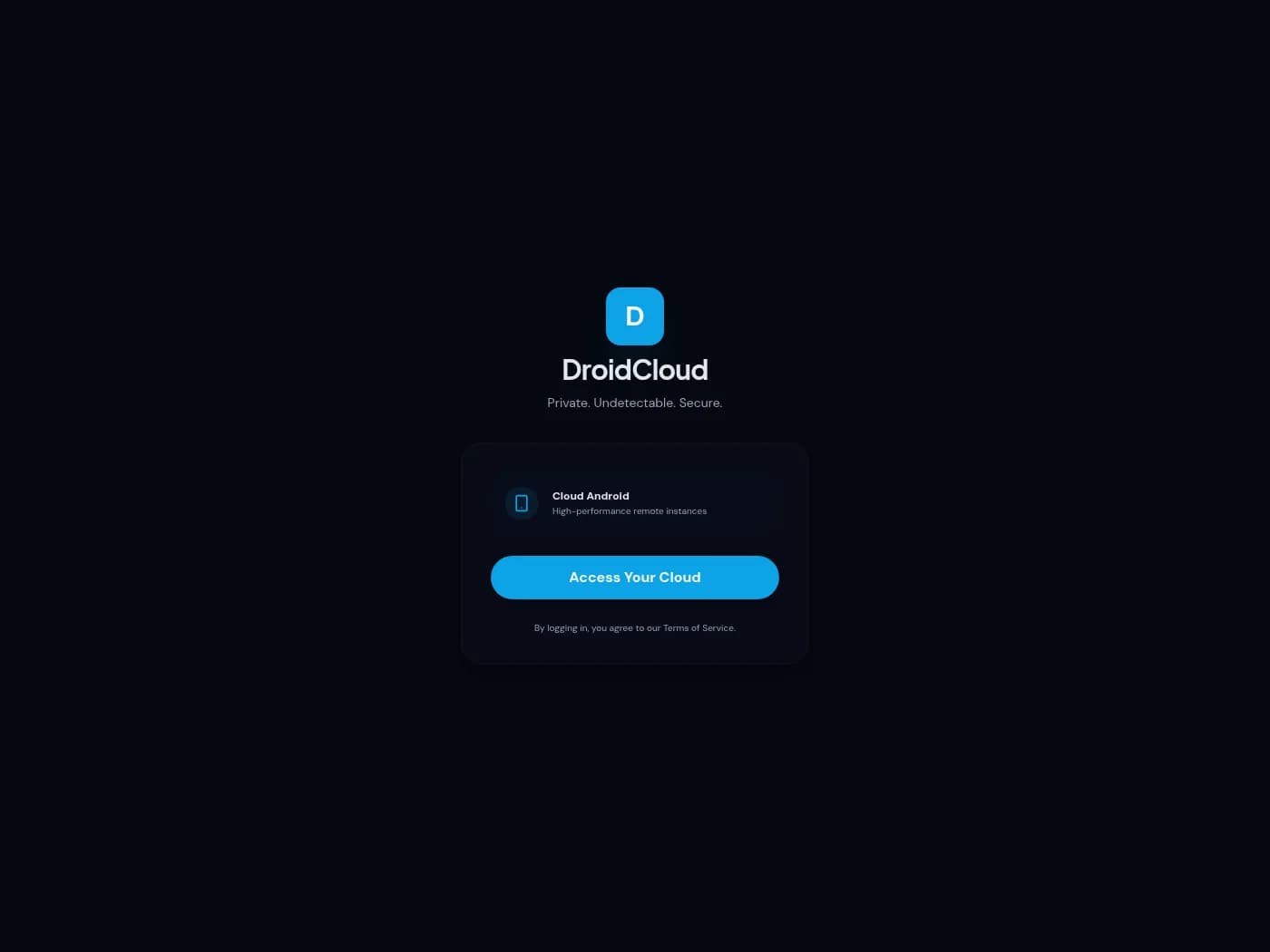 Indetectable Android Cloud