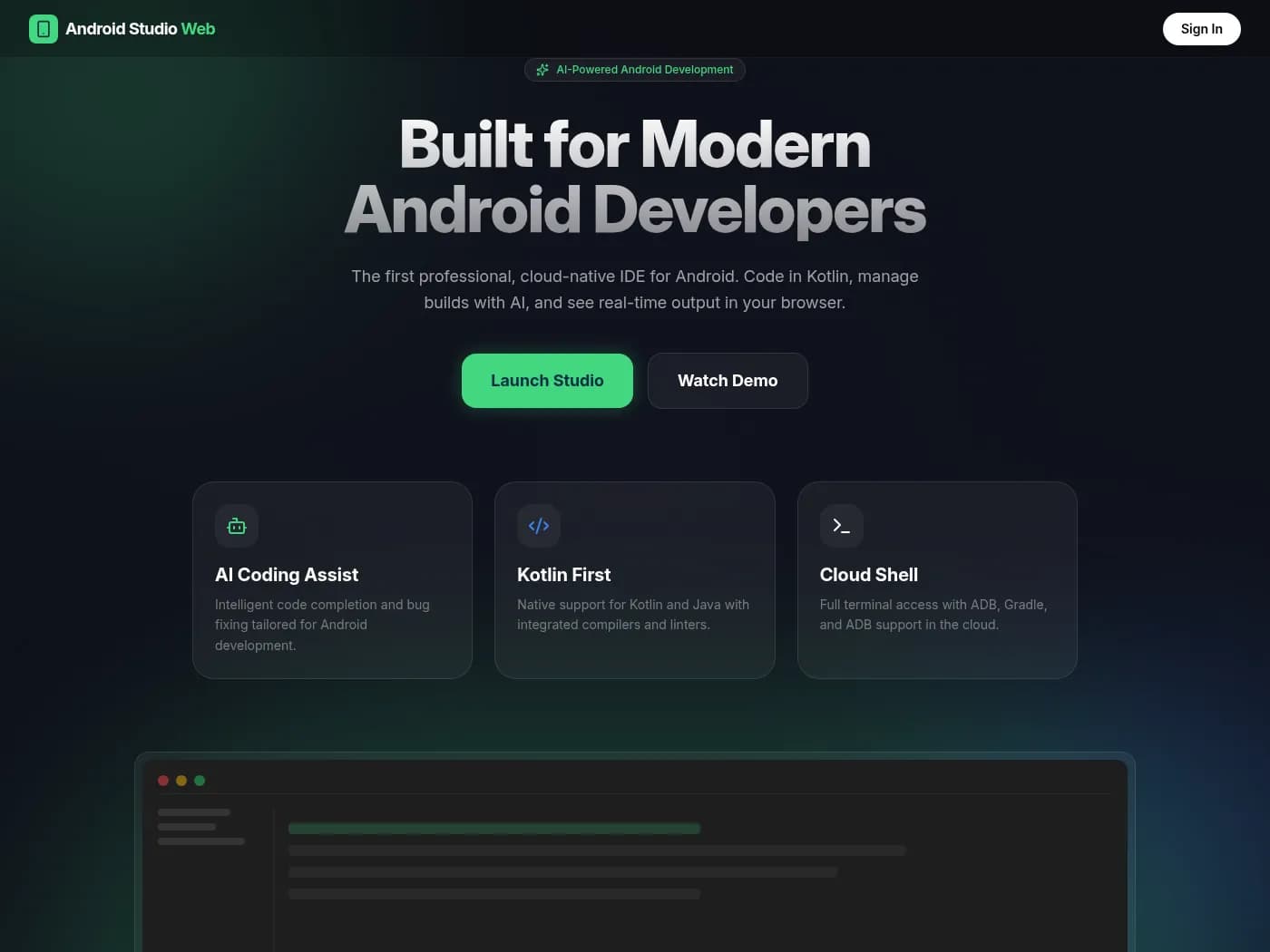 Android Dev Studio