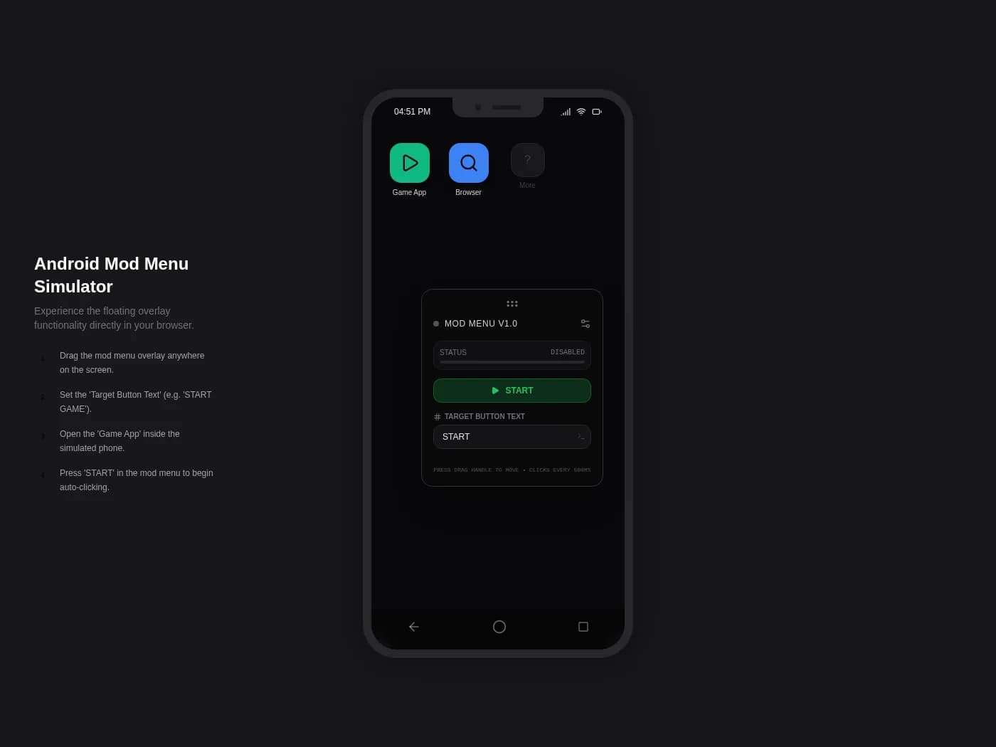 Android Mod Menu Overlay