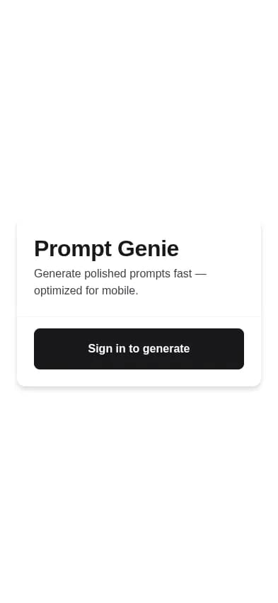 Prompt Genie