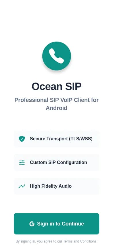 Custom SIP VoIP Client