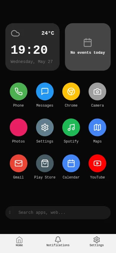 Android 16 UI App