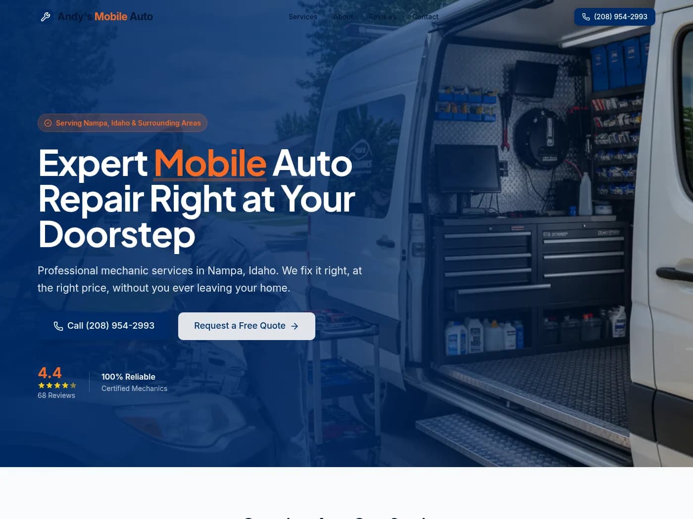 Andy's Auto Repair Web