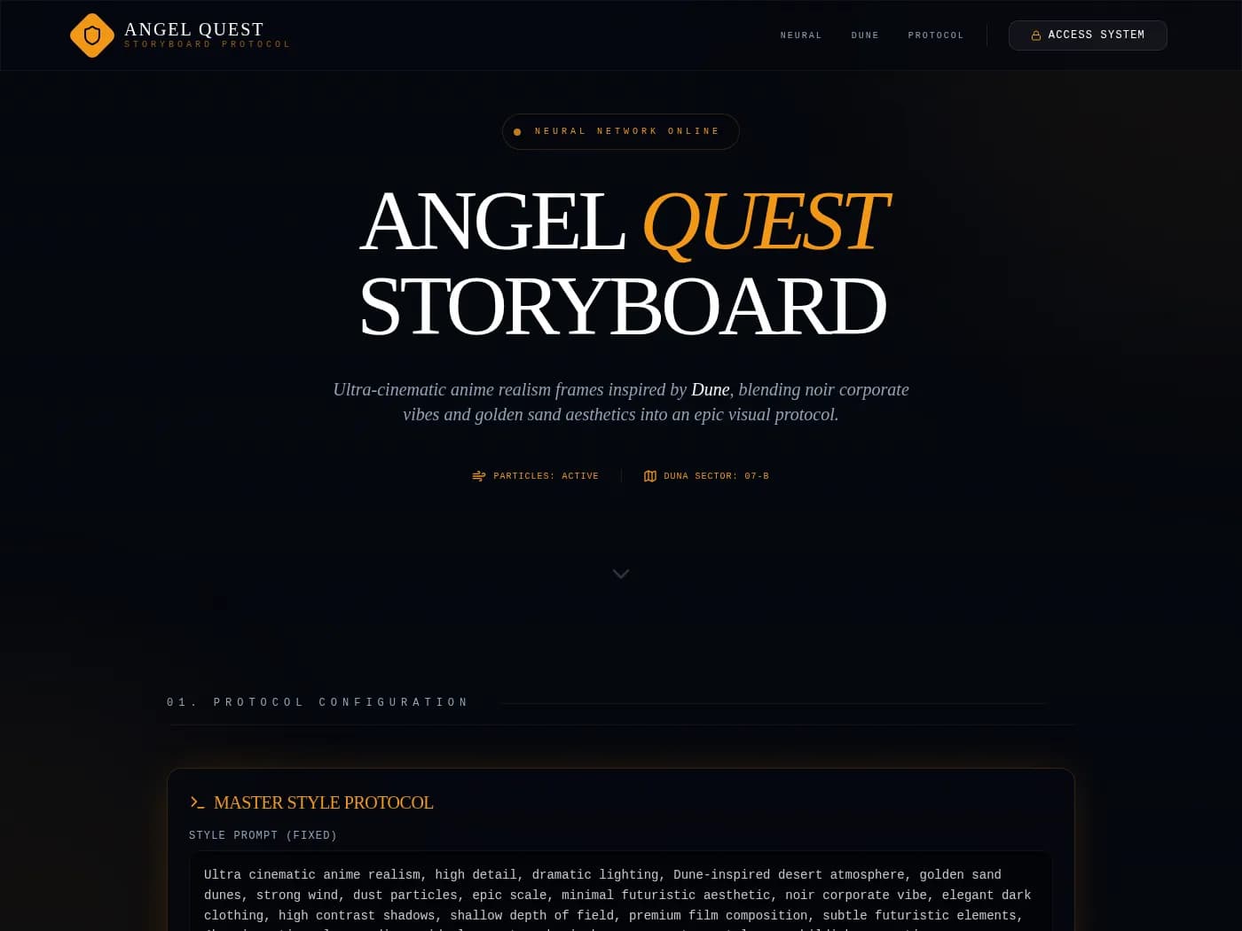 Angel Quest Storyboard
