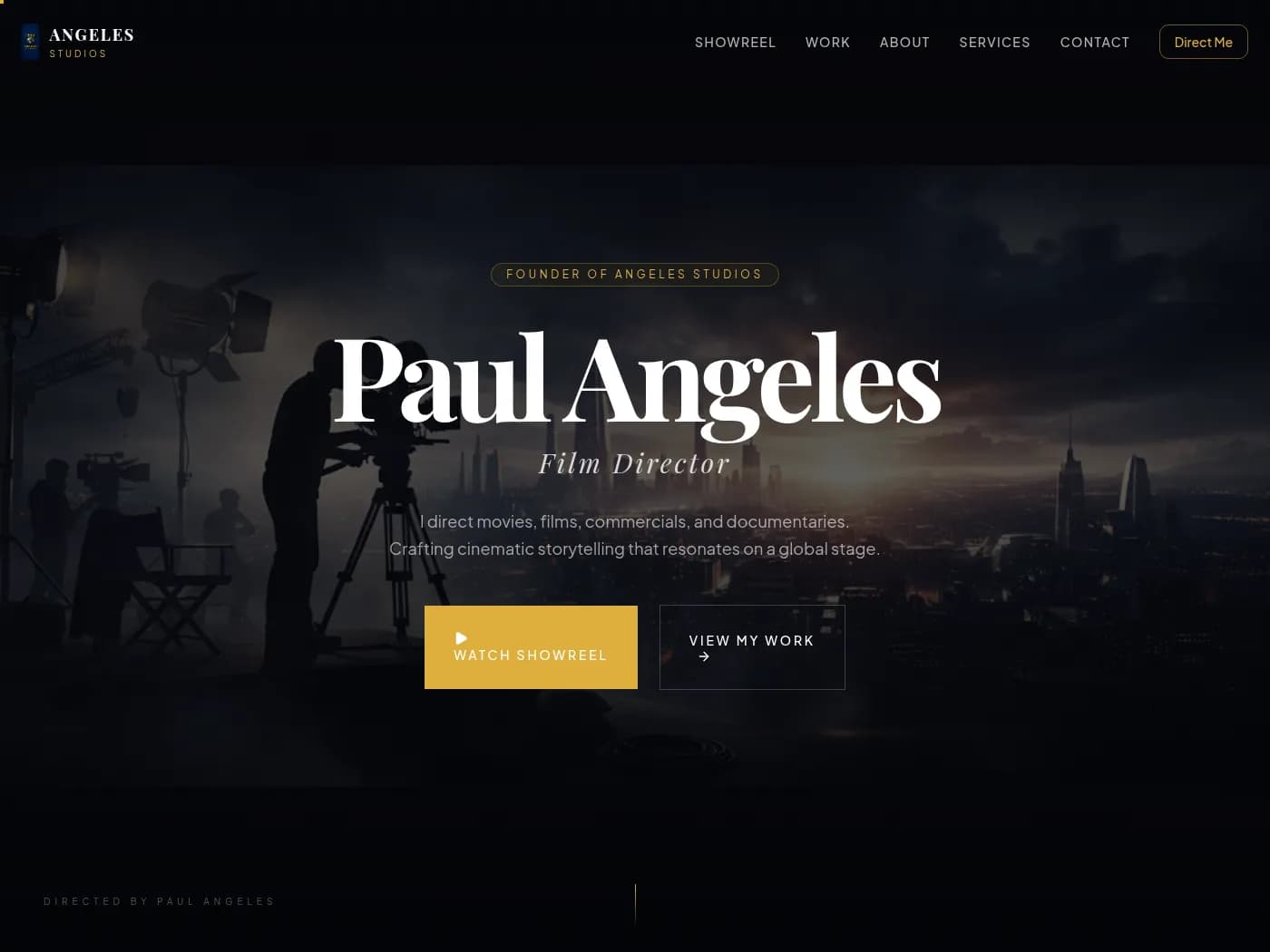 Angeles Studios Cinematic Site