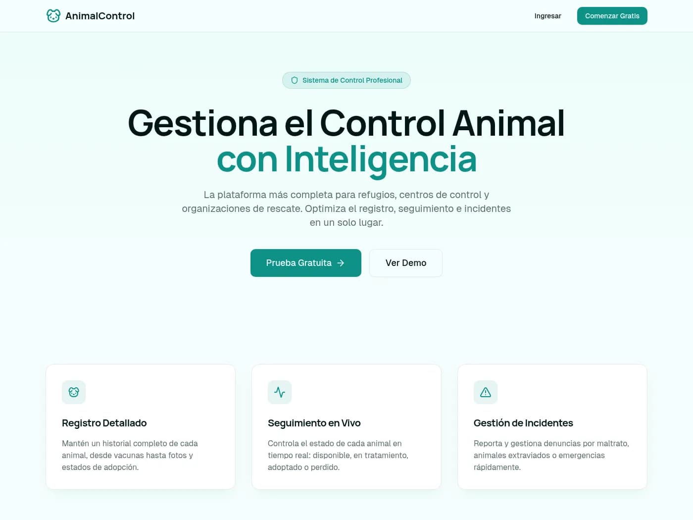 Animal Control App