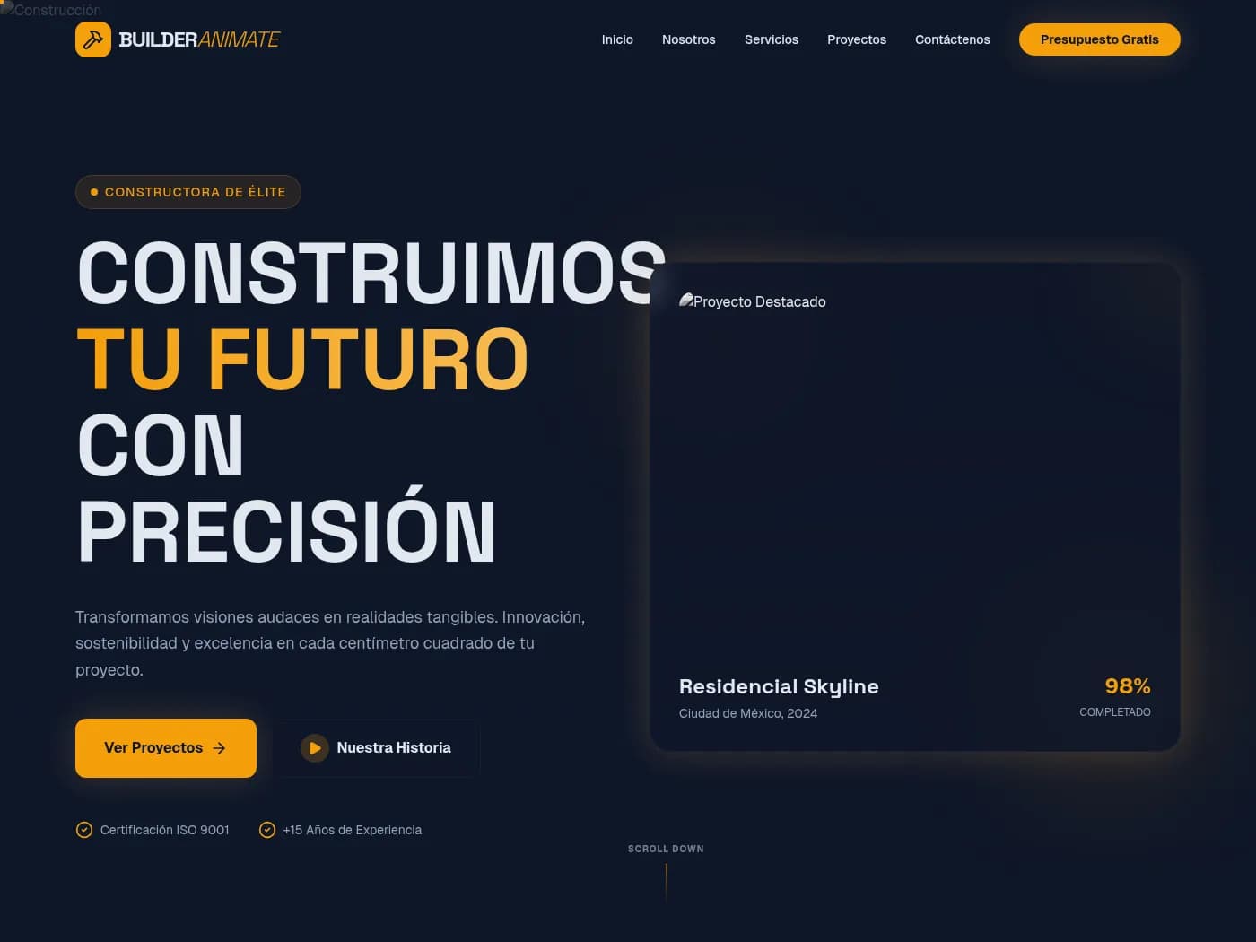 Animated Builder Web