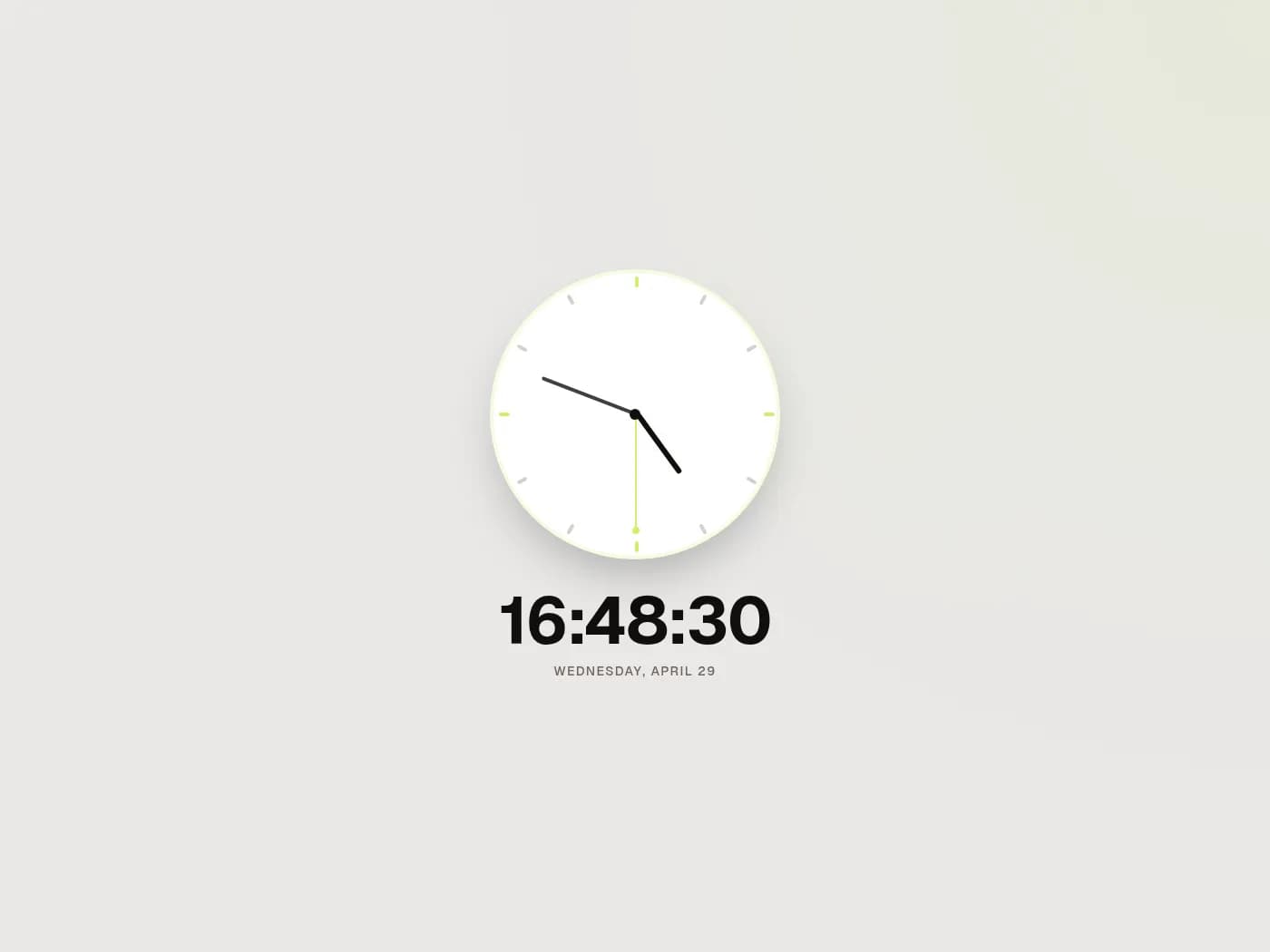 Animated Clock App
