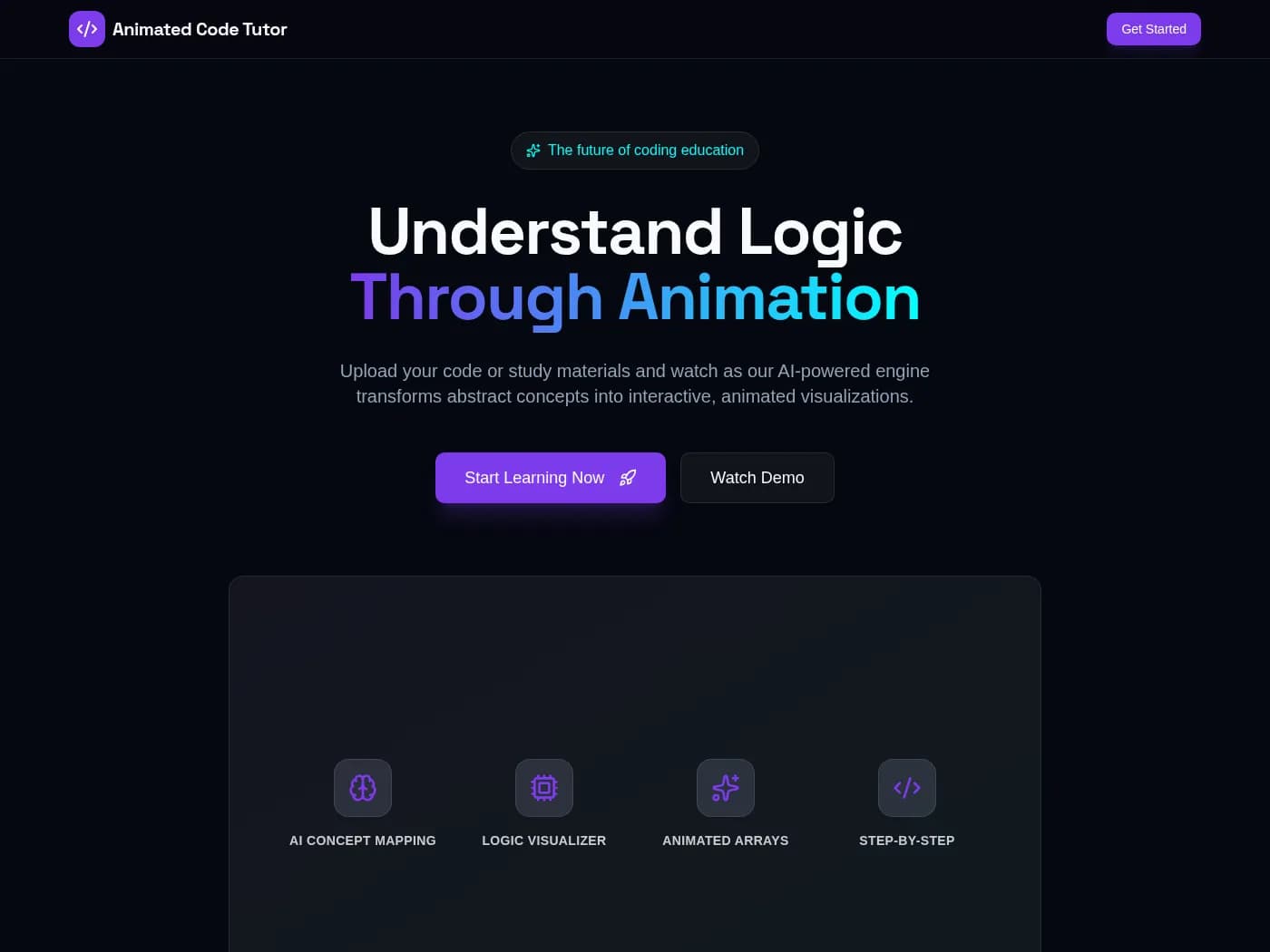 Animated Code Tutor