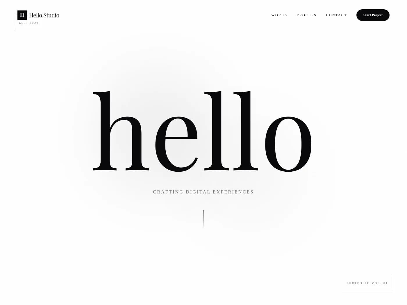 Animated Hello Website