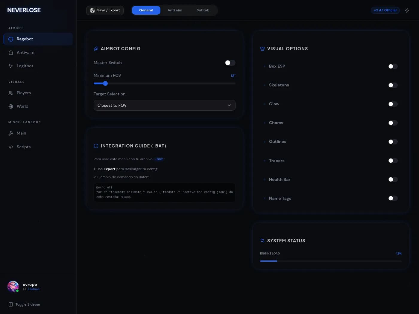 Animated Menu UI