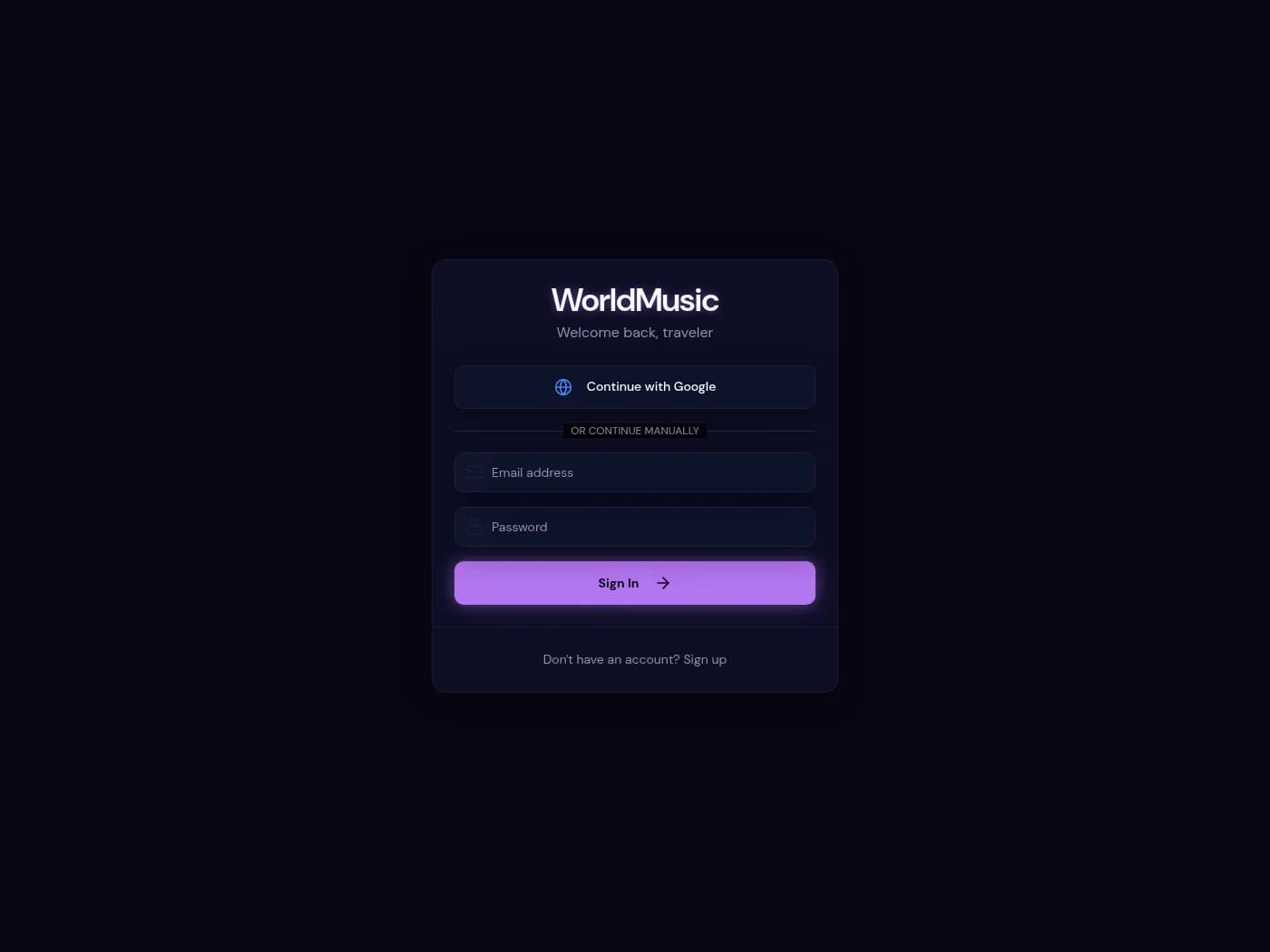 WorldMusic Animated Web