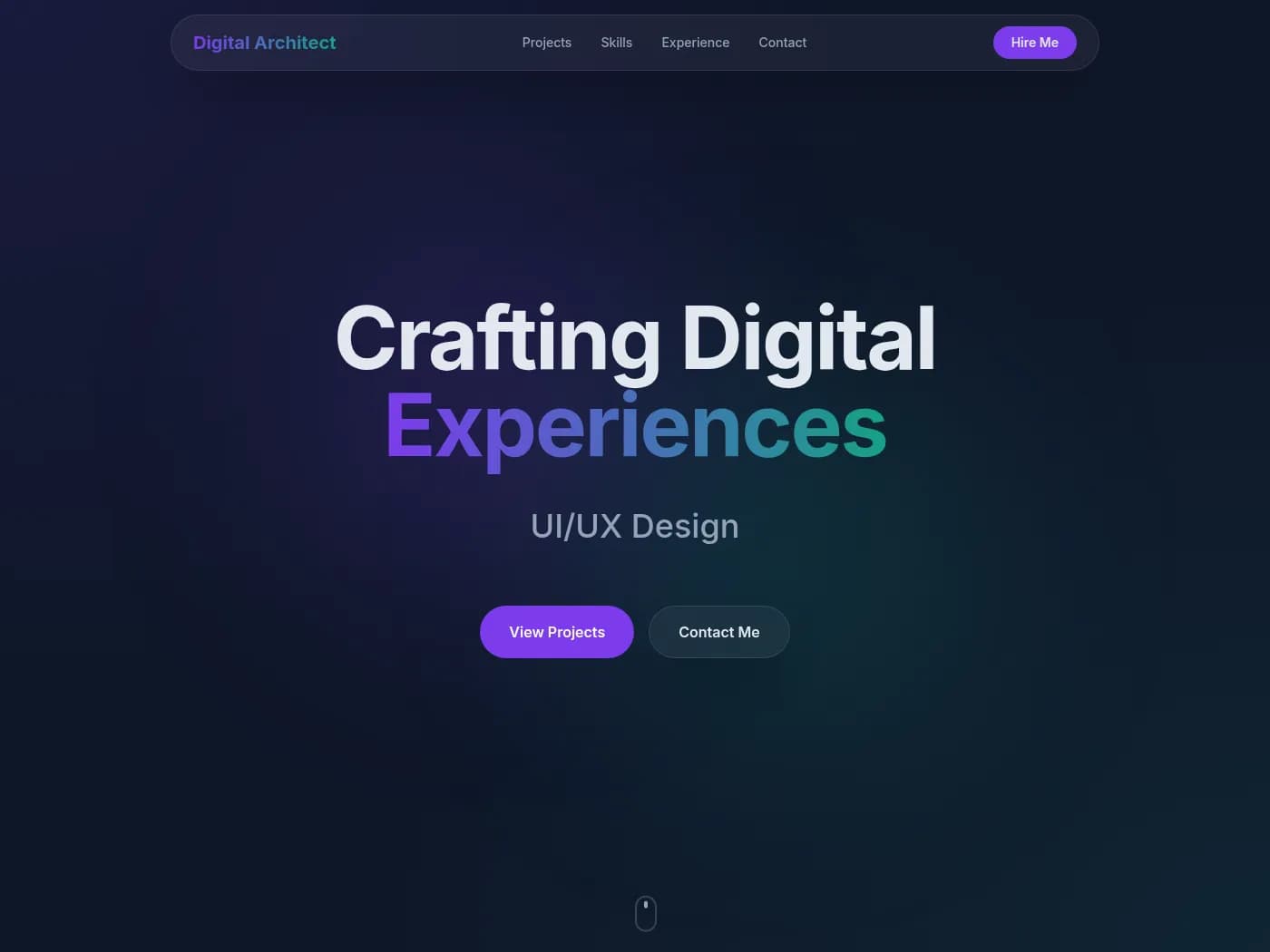 Animated Portfolio Hub