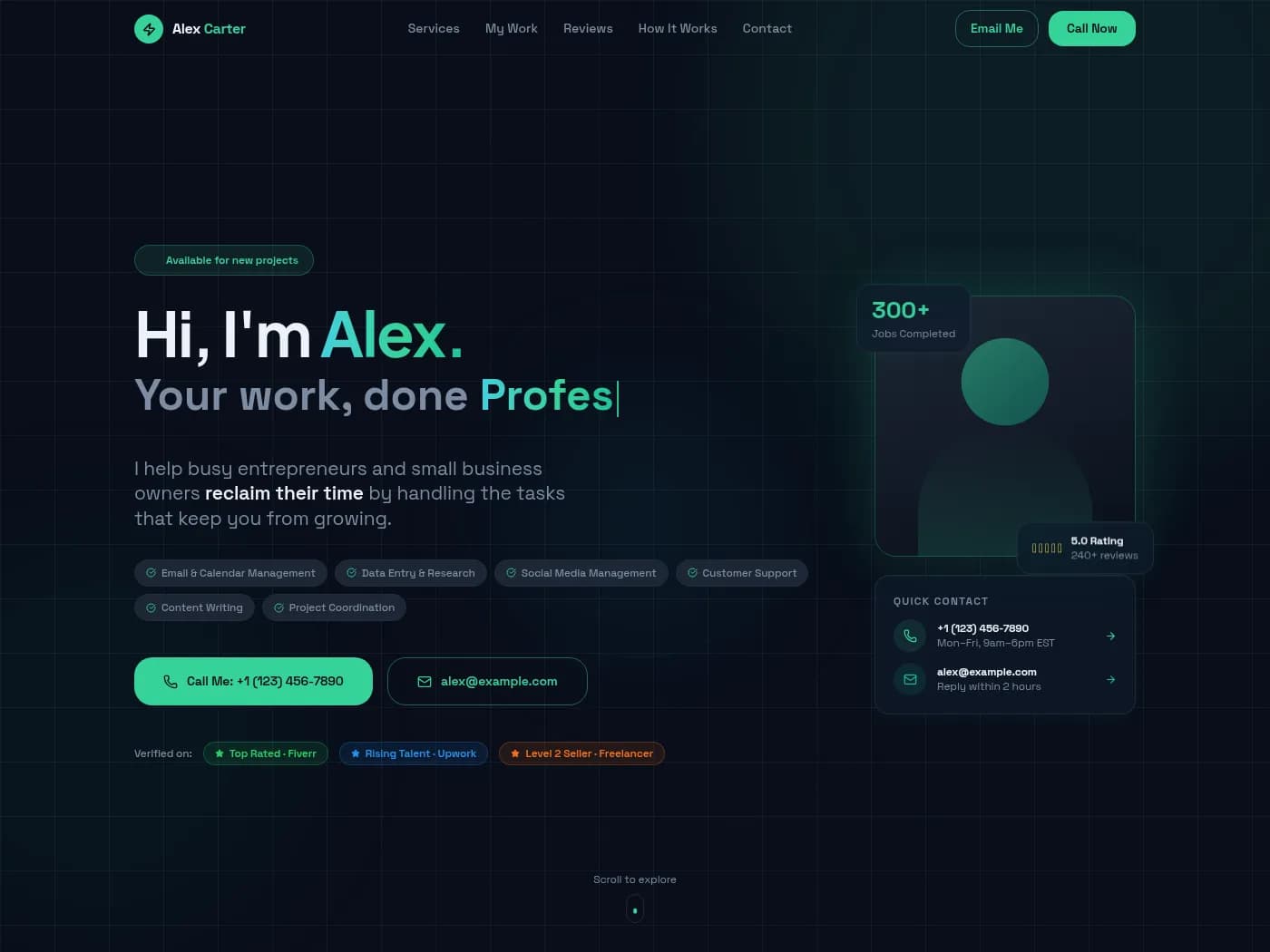 VirtuAssist Landing Page
