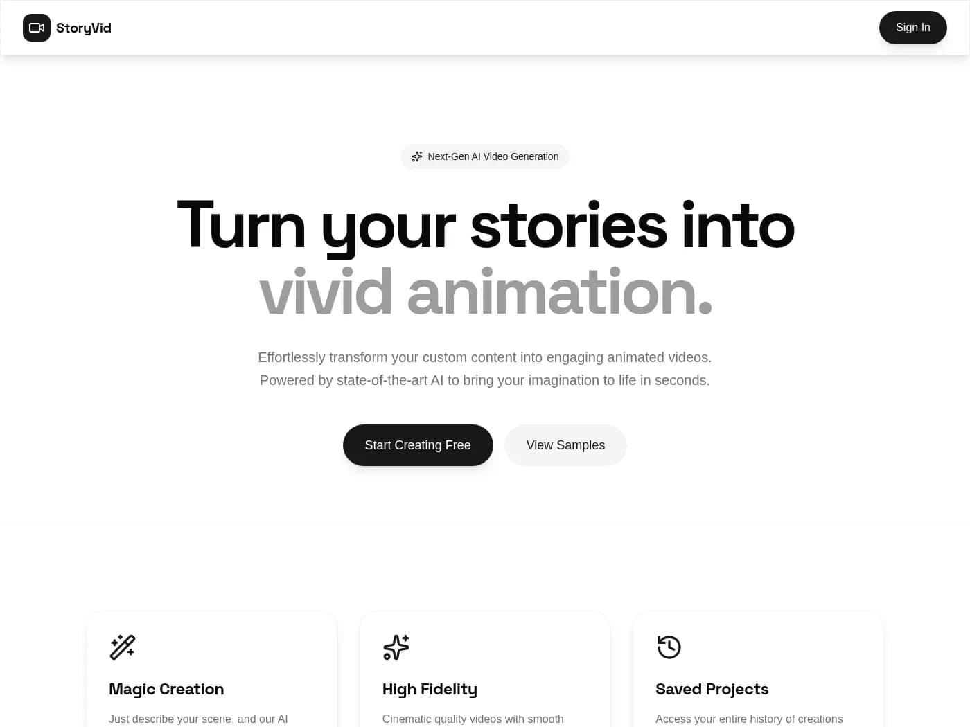 StoryVid Animator