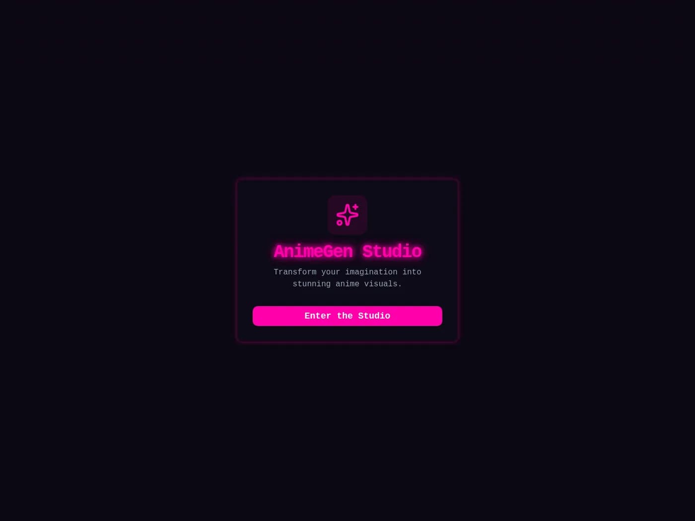 Anime GenAI Studio
