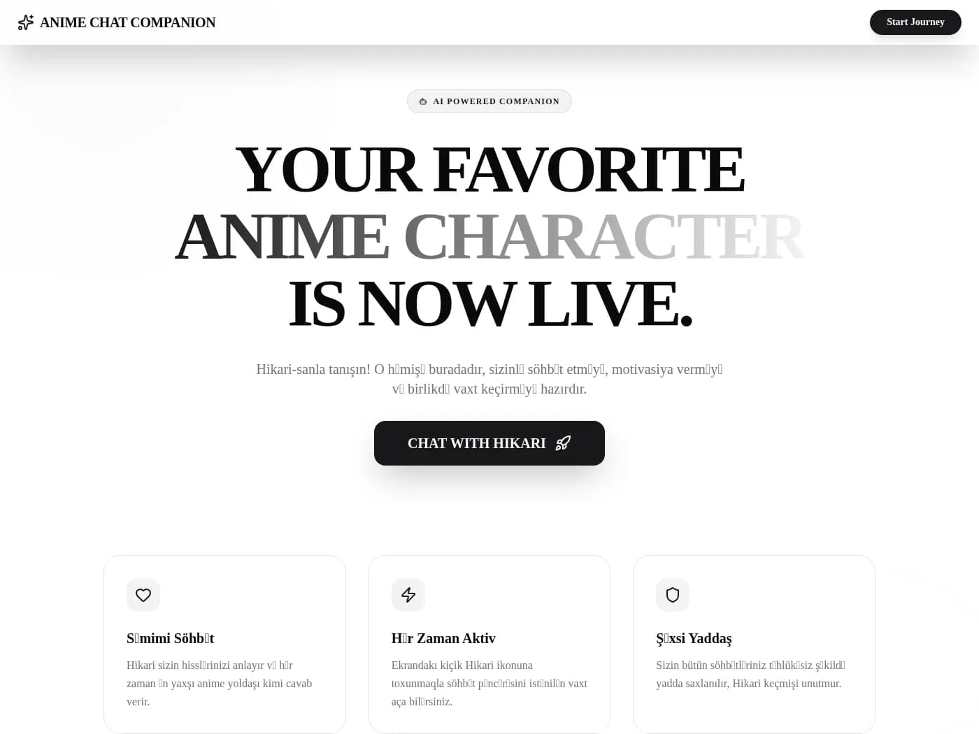Anime Chat Companion