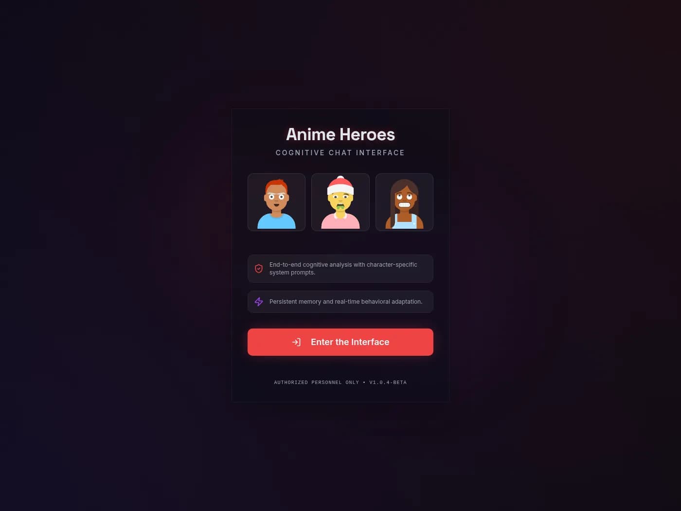 Anime Hero Chatbot