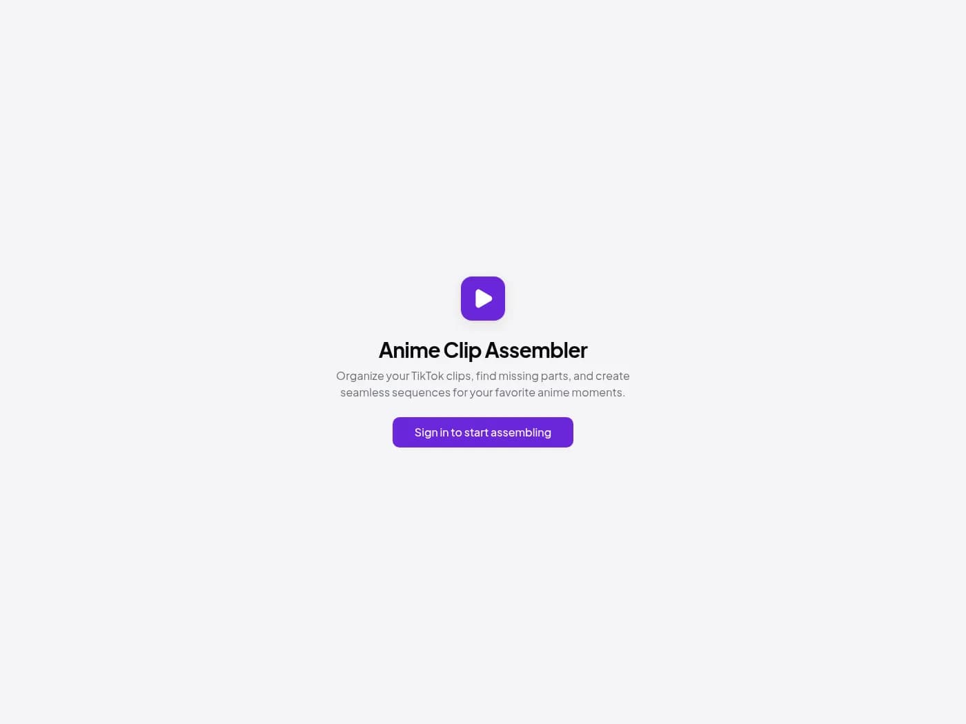 Anime Clip Assembler