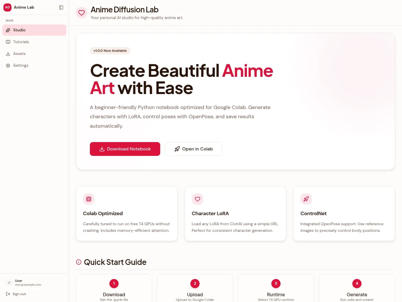 Anime Diffusion Colab Lab