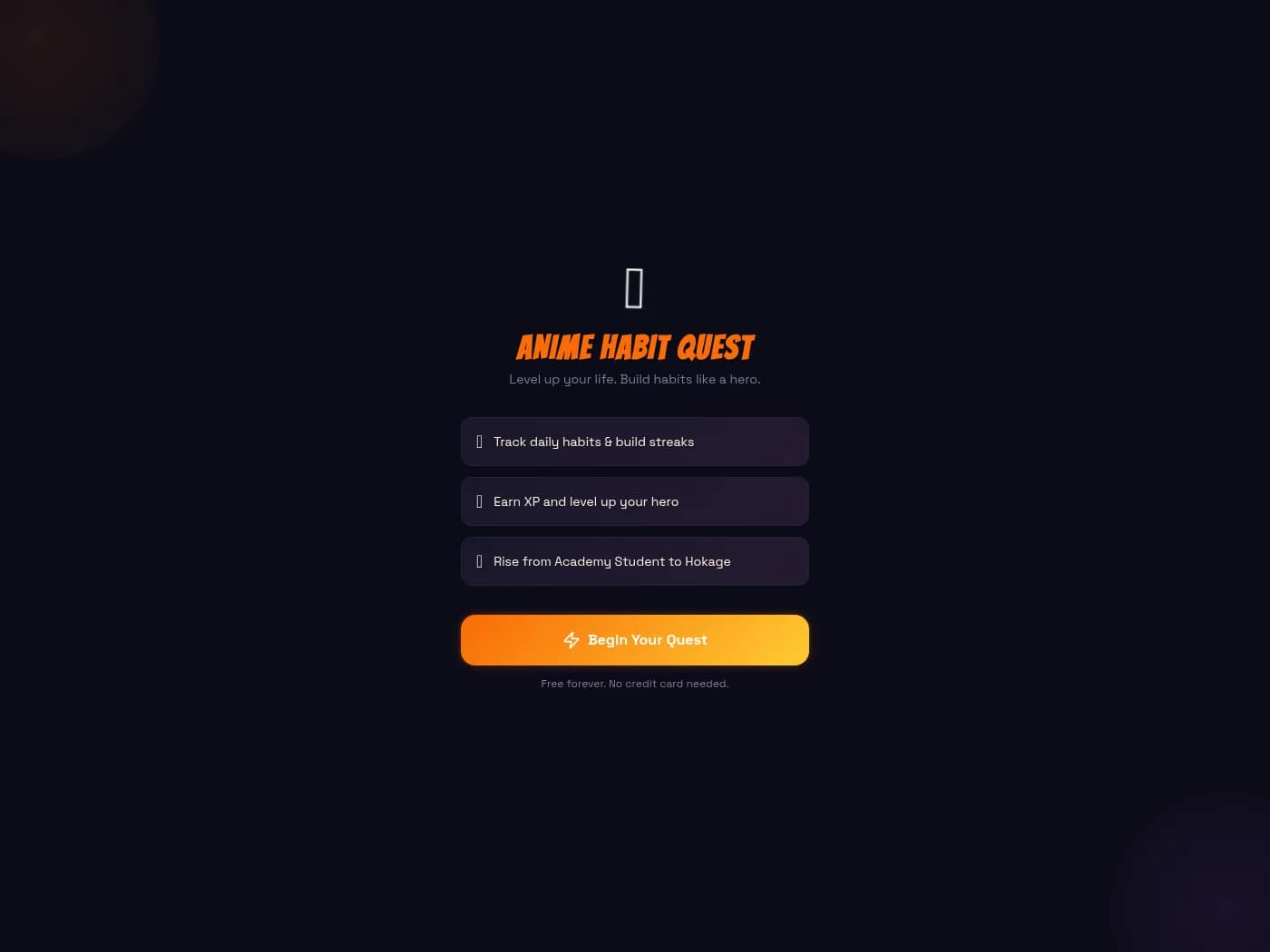 Anime Habit Quest