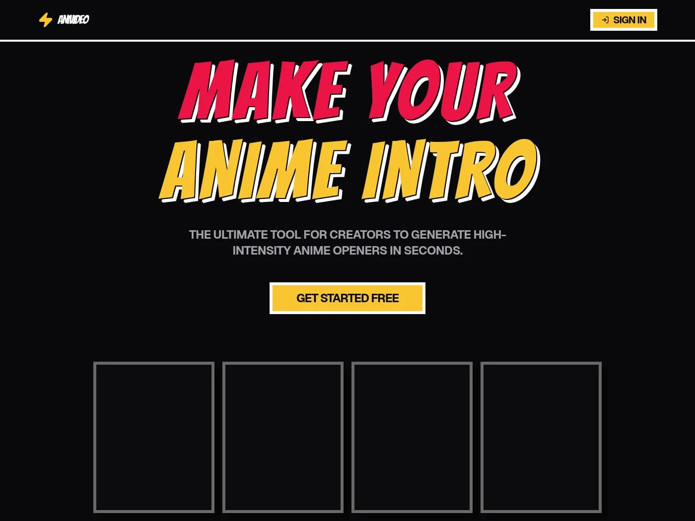 Anime Comic Video Intro