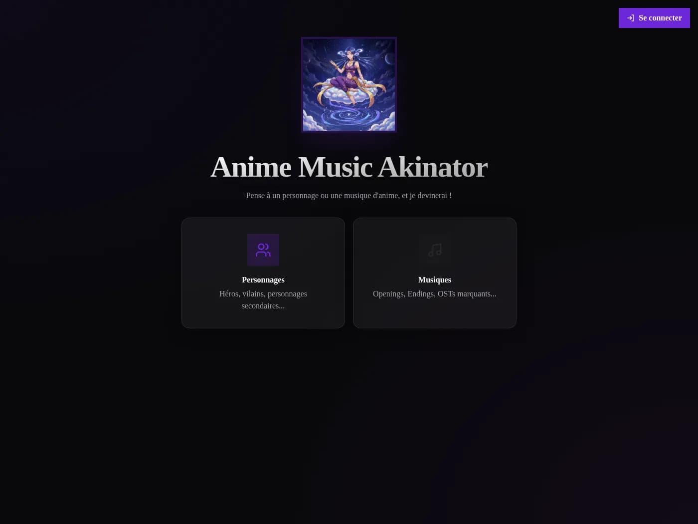 Anime Music Akinator