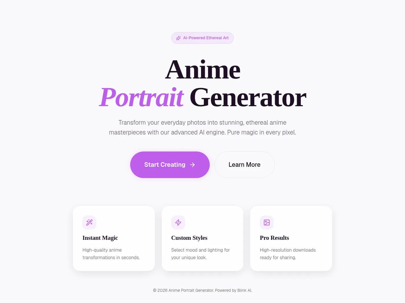 Anime Portrait Generator