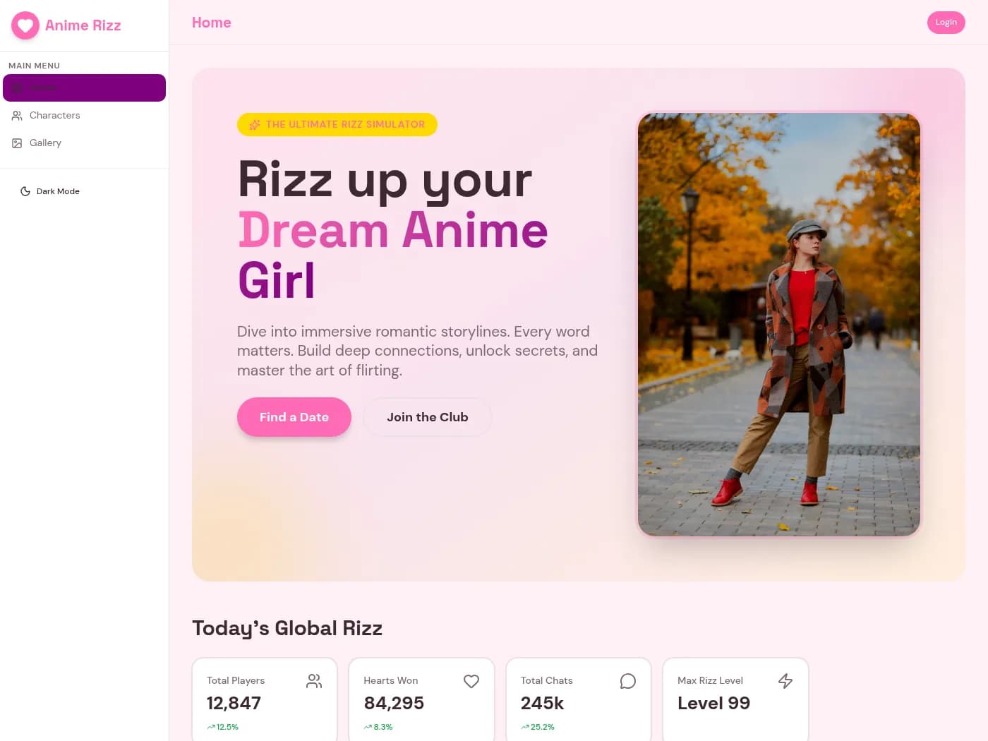 Anime Rizz Simulator