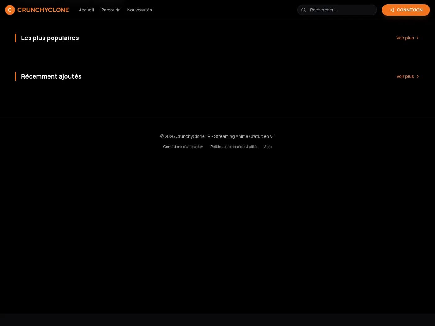 Crunchyroll FR Clone