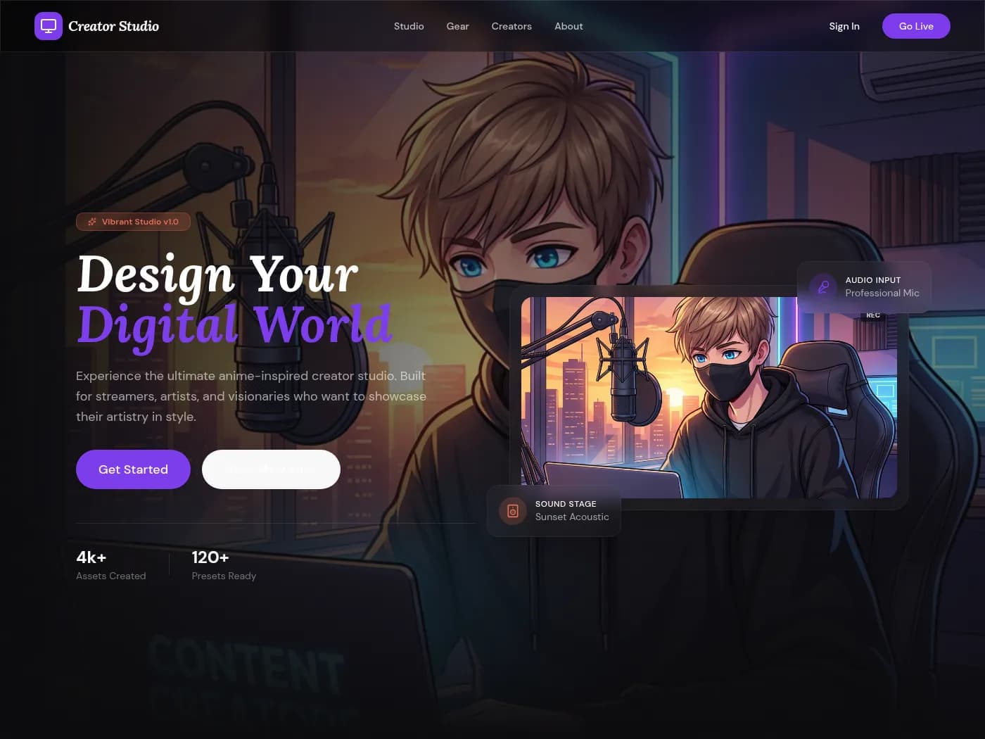 Creator Studio Scene