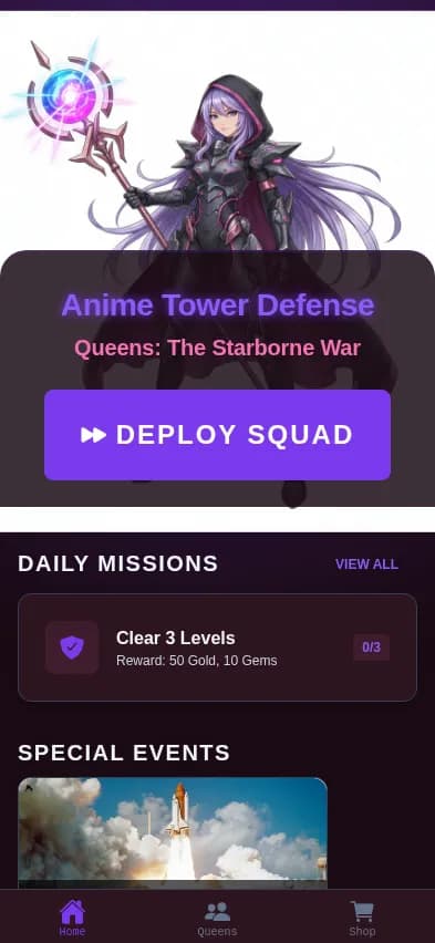 Anime Tower Defense Queens
