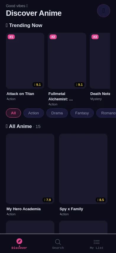AnimeTrack Mobile